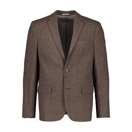 LINDBERGH Herren Anzugsakko "Sakko Relaxed Fit", braun, Gr. 48, Obermaterial: 56% Polyester, 40% Wolle, 4% Elasthan. Futter: 55% Polyester, 45%