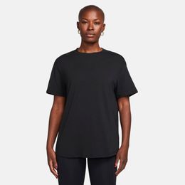 Nike Damen T-Shirt "W NK ONE RELAXED DF SS TOP", schwarz, Gr. M, Jersey, Obermaterial: 81% Polyester, 13% Baumwolle, 6% Elasthan, Shirts,