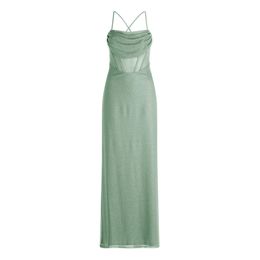 Vera Mont Damen Abendkleid "Damen im Glitzer-Look"gr&uuml;n, gr&uuml;n, Gr. 32, Netz, Obermaterial: 100% Polyester. Besatz: 100% Polyamid. Futter: 100%