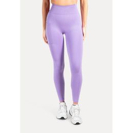 Smilodox Leggings Amaze Scrunch Pro Pocket Seamless in Lila | Gr.: M