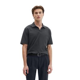 Marc O'Polo MARC O'POLO Herren Poloshirt "aus Baumwoll-Leinen-Mix", grau, Gr. M, unifarben, Obermaterial: 80% Baumwolle, 20% Leinen, Shirts