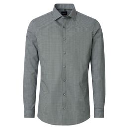 Venti Herren Businesshemd "Venti Businesshemd Langarm Print", grau, Gr. 41, bedruckt, 97% Baumwolle, 3% Elasthan, Hemden
