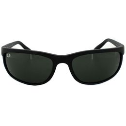 Ray-Ban Wrap Herren Schwarz Matt Schwarz Gr&uuml;n Sonnenbrille