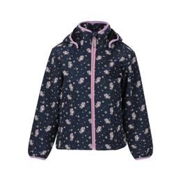 ZIGZAG Jungen Softshelljacke "Stereo", blau, Gr. 116, bedruckt, mehrfarbig, 94% Polyester, 6% Elasthan, Jacken, mit coolem Print und sch&uuml;tzenden
