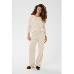 Saint Tropez Casual Hose MilaSZ Gerade Passform in Seedpearl Melange | Gr.: M