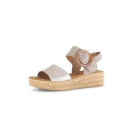 Gabor Plateau Sandalen in beige | Gr.: 44
