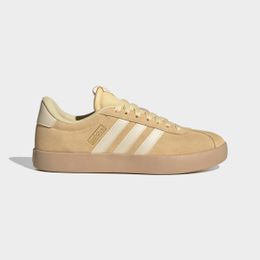 Damen Sneaker "VL COURT 3.0", adidas Sportswear, Gr. 42,5orange tint, warm vanilla, gold metallic, Leder, Synthetik, Schuhe, inspiriert vom Design