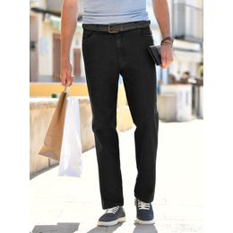 Br&uuml;hl BR&Uuml;HL Herren Dehnbund-Jeans, schwarz, Gr. 26, unifarben, 98% Baumwolle, 2% Elasthan, Jeans