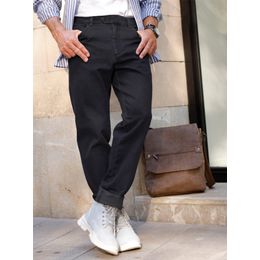 Br&uuml;hl BR&Uuml;HL Herren Dehnbund-Jeans, schwarz, Gr. 30, unifarben, 98% Baumwolle, 2% Elasthan, Jeans
