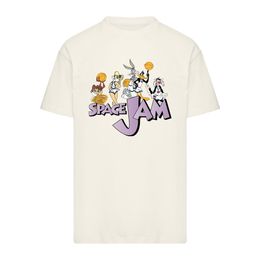 Merchcode T-Shirt 'Space Jam Group' Herren Gr&ouml;&szlig;e XS sand / dunkelgelb / grau / lila
