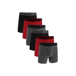 Under Armour Herren Boxershorts "Boxershort UA PERFORMANCE COTTON - SOLID 6 IN 6PK 6er Pack", Gr. XXL, bunt, Obermaterial: 57% Baumwolle CO. 38%