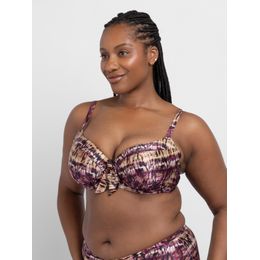 Dorina Damen B&uuml;gel-Bikini-Top "Amnesia", bunt, Gr. 90, Obermaterial: 67% Polyamid, 19% Elasthan, 14% Polyester, Bikini-Oberteile, Batikmuster