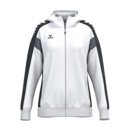 Erima Damen Trainingsjacke mit Kapuze in weiss/schwarz | Gr.: 42