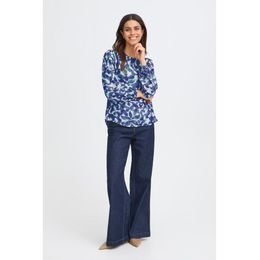 Fransa Langarm FRARIANA Regular fit in BOHO BLOOM NAVY/GREEN | Gr.: XS