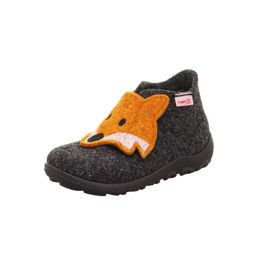 Superfit Geschlossener Hausschuh HAPPY OCTI in Grau/Orange | Gr.: 22