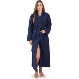 Normani Bademantel aus 100 % Baumwolle Lola in Marine | Gr.: 4XL