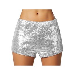 TecTake Shorts mit gl&auml;nzenden Pailletten, f&uuml;r viele Outfits und Anl&auml;sse | Gr.: L