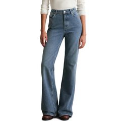 Marc O'Polo Damen Schlagjeans "aus Organic-Cotton-Lyocell-Mix", blau, Gr. 27, MARC O'POLO DENIM, unifarben, Obermaterial: 60% Baumwolle, 39% Lyocell, 1%