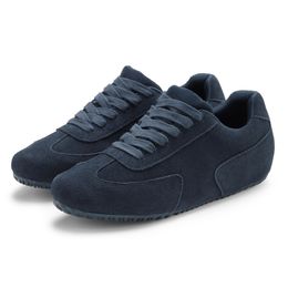 Vivance Damen Sneaker "Schn&uuml;rhalbschuh, Freizeitschuh", Gr. 42, blau, Obermaterial: 100% Rindsleder. Decksohle: 100% Textilmaterial. Futter: 100%