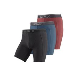 Buffalo Langer Boxer in bordeaux, petrol, schwarz | Gr.: XXL