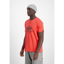 Herren T-Shirt "Basic T-Shirt BL", rot, Gr. S, Alpha Industries, Obermaterial: 100% Baumwolle, Shirts