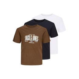 Jack & Jones JACK & JONES Junior 3er-Pack T-shirt in Black | Gr.: 140