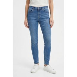 V&eacute;ro Moda VERO MODA Damen Skinny-fit-Jeans "VMPOLLY MR SKINNY JEANS RA3049 NOOS", blau, Gr. S, unifarben, Denim/Jeans, Obermaterial: 98% Baumwolle, 2%