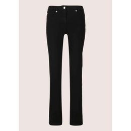 Madeleine Mode MADELEINE Damen Regular-fit-Jeans "Denimhose Schmale Jeans im Five-Pocket-Style", schwarz, Modern, Gr. 21, Obermaterial: 95% Baumwolle CO. 5%