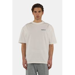 Pegador Herren T-Shirt "Stege Oversized Tee", beige, Gr. M, bedruckt, Single Jersey, Obermaterial: 100% Baumwolle, Shirts, Baumwolle, oversize