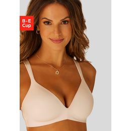 Schalen-BH, Natur, Gr. 95B, Nuance by Lascana, Damen, BHs, Material: Polyamid, Elasthan, Polyester