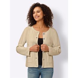 Heine Damen Feinstrickjacke, Braun, Gr. 36, Strickjacken, 100% Baumwolle