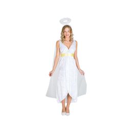 TecTake Himmelsbote/Heilige, in wei&szlig;, Gr. XXL, Langes samtartiges Kleid | Gr.: S