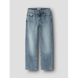 name it Jungen Straight-Jeans "NKMRYAN STRAIGHT JEANS 5950-DM NOOS", blau, Gr. 176, leichte Abriebeffekte, Denim/Jeans, Obermaterial: 100% Baumwolle,