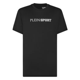Plein Sport Herren T-Shirt "Rundhals-T-Shirt", schwarz, Gr. XXXL, Obermaterial: 89% Polyester, 11% Elasthan, Shirts