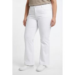 Damen Bootcut-Jeans "CRV DNM WHITE FLARE RW", wei&szlig;, Gr. 50, Tommy Hilfiger Curve, unifarben, Denim/Jeans, Obermaterial: 99% Baumwolle, 1% Elasthan,