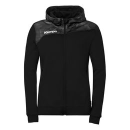 Kempa Damen Trainingsjacke "Trainingsjacke Athletics 29 Women", schwarz, Gr. XS, Obermaterial: 100% Polyester Pol. recyc.., Jacken