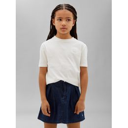 M&auml;dchen T-Shirt "MINI BADGE REGULAR T-SHIRT", wei&szlig;, Gr. 16, Calvin Klein Jeans, unifarben, Single Jersey, Obermaterial: 100% Baumwolle, Shirts,