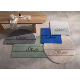 Badematte s.Oliver, H:10mm, grau, Polyester, Badematten, "Allie, Badvorleger, Badezimmer Teppich, Duschvorleger", Badteppich, weiche Haptik,