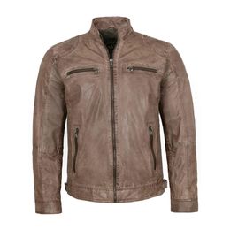 Maddox Lederjacke Lammnappa in Taupe | Gr.: 58