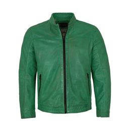 Jilani Lederjacke Lammnappa in Gr&uuml;n | Gr.: 56