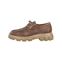 Paul Green Damen Bootsschuh "Paul Green Halbschuhe Veloursleder", Gr. 37, braun, Veloursleder, Schuhe