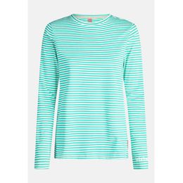 salzhaut Longsleeve ACHTERN Offwhite-Lagoon | Gr.: M