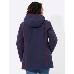 Casual Looks Damen Funktionsjacke, blau, Gr. 40, unifarben, 100% Polyester, Wattierung:100% Polyester, Jacken