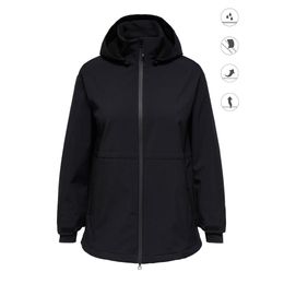 Only Carmakoma Softshell Jacke in Black | Gr.: 44