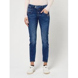 Gang Damen Slim-fit-Jeans "94MARGE", blau, Gr. 32, Denim/Jeans, Obermaterial: 90% Baumwolle, 6% Polyester, 4% Elasthan, Jeans, mit besonderem