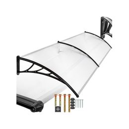 TecTake Vordach transparent, wetterfest und UV-best&auml;ndig, 150 x 93 cm | Gr.: 200 cm