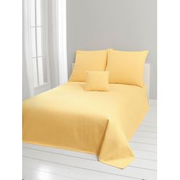 Heine Tagesdecke in pastellgelb | Gr.: 140-x-210-cm