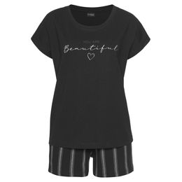 Vivance Dreams Shorty in schwarz-gestreift | Gr.: 36-38