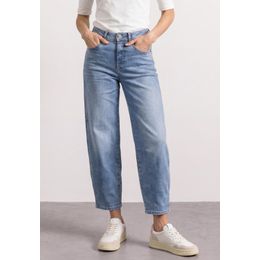 Street One Damen Loose-fit-Jeanslight blau washed, Gr. 29, unifarben, Jeans, 63% Baumwolle, 25% Polyester, 10% Viskose, 2% Elasthan, Jeans, im Loose