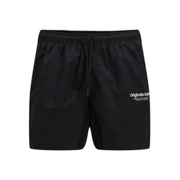 Jack & Jones Plus Jack & Jones Plus Board Shorts 'JPSTNaxos Vesterbro' male size M Black / White